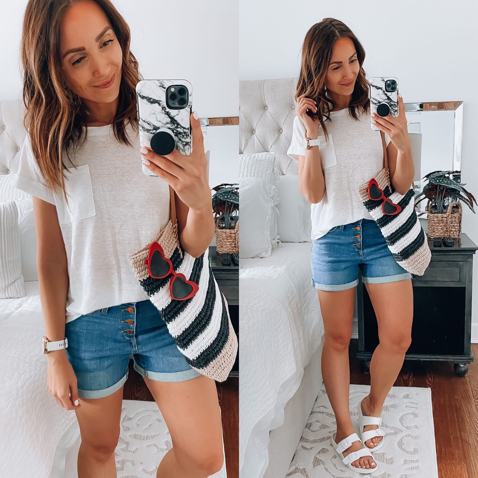 35 Outfit Ideas With Shorts - Blushing Rose Style Blog