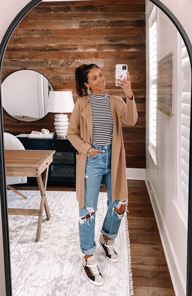 How to Style J.Crew Juliette Sweater Blazer - Blushing Rose Style Blog